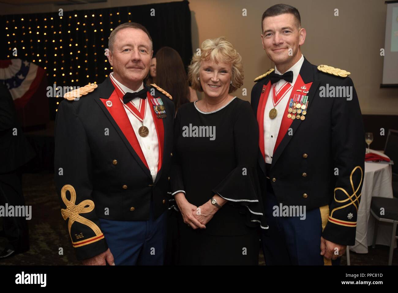 Judy Smith, management analyst, poses with retired Col. David Norwood ...