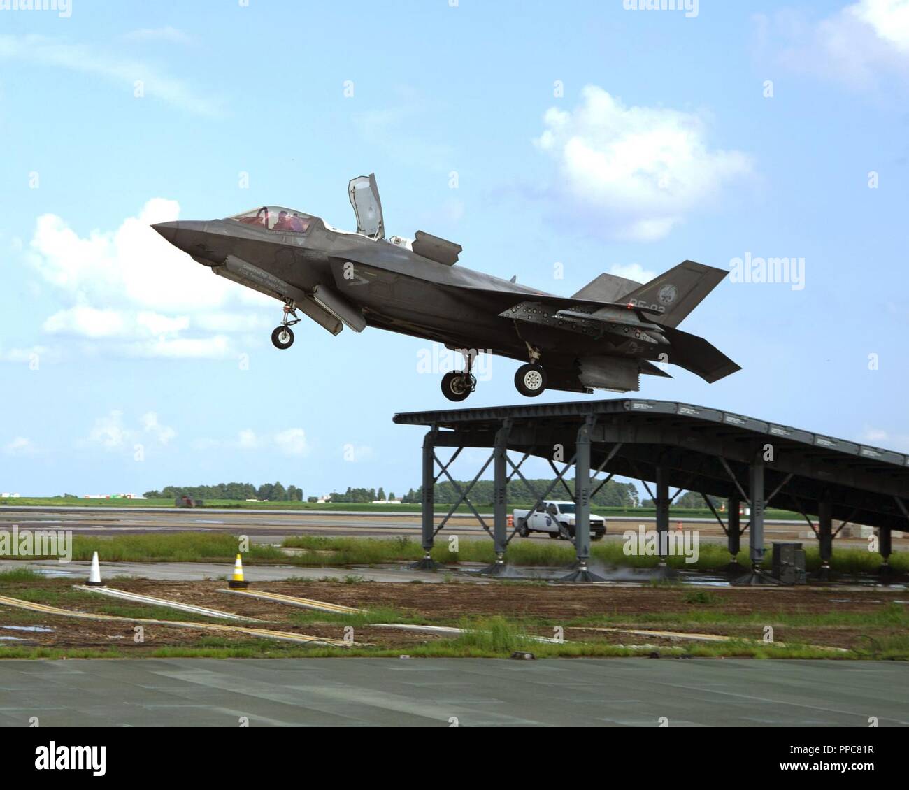 Royal Air Force Sqn Ldr Andrew "Gary" Edgell, test pilot at the F-35 ...