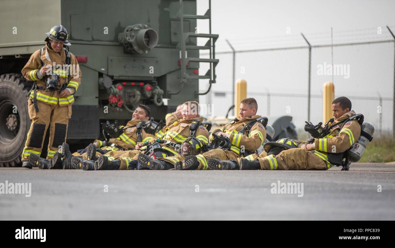 U.S. Army Reserve Soldiers with the 376th Firefighter Detachment, 416th ...