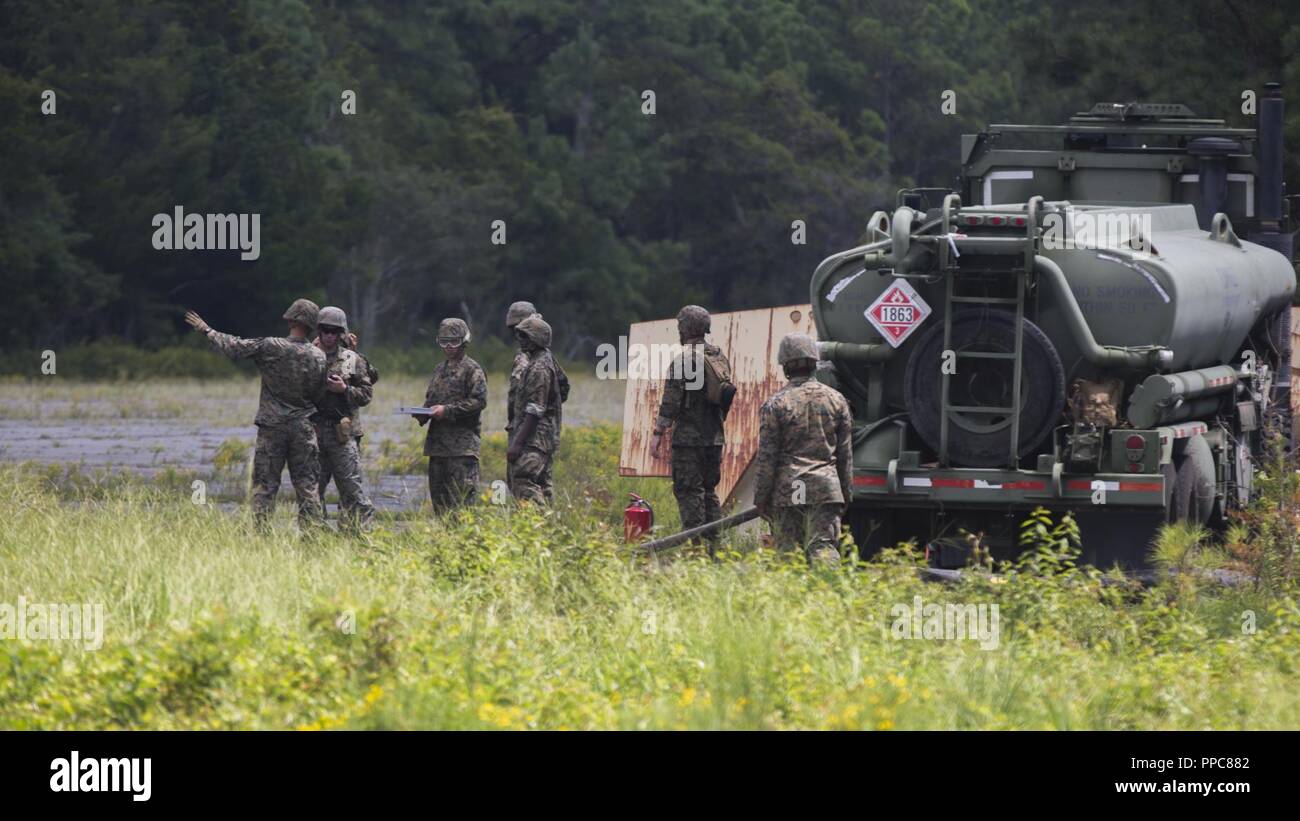 U.S. Marines with Marine Wing Support Squadron (MWSS) 272 and Marine ...