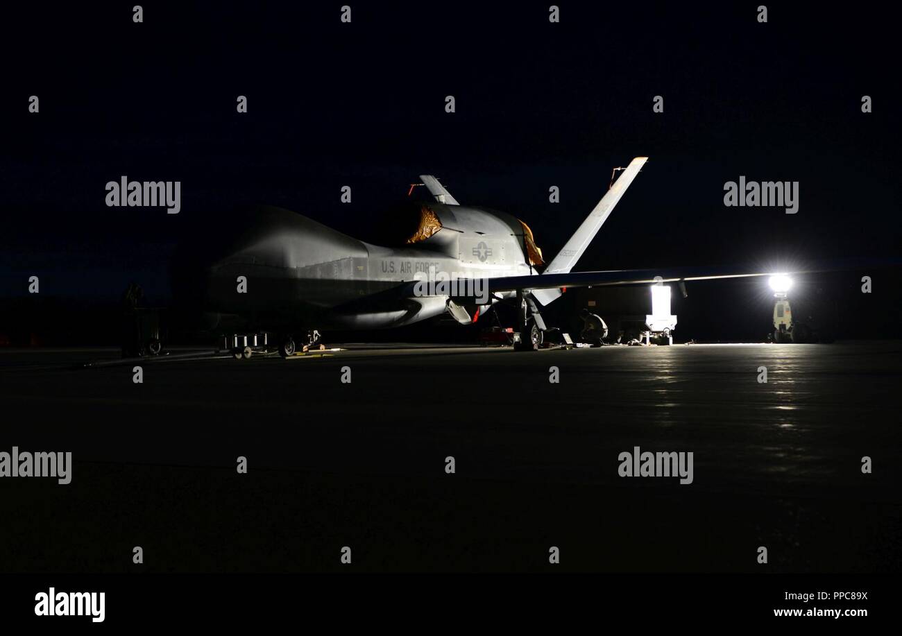 Us air force rq 4 global hawk drone hi-res stock photography and images ...