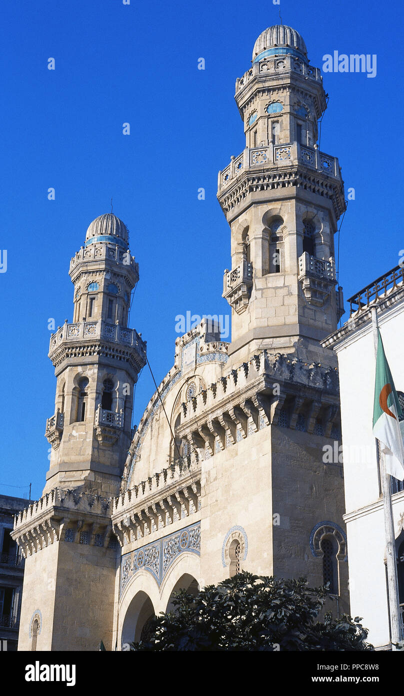 Algiers, Algeria. Ketchaoua Mosque, 18th century. Minarets. UNESCO ...