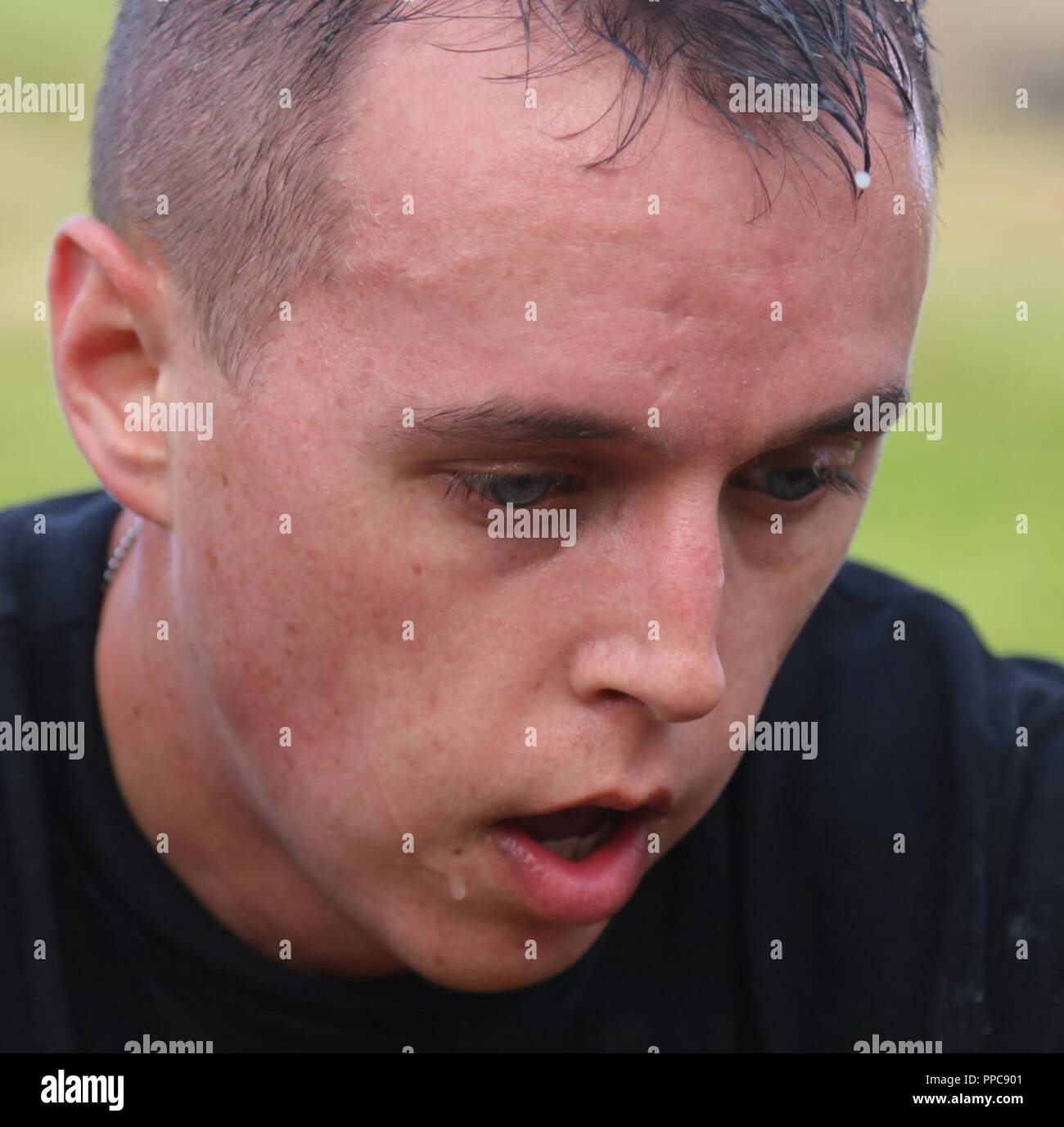Oregon Army National Guard Sgt. Cameron Caulfield, with Joint Force ...