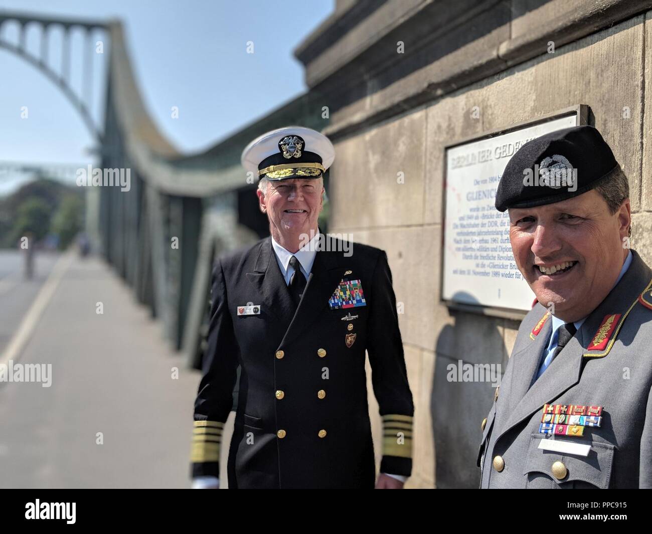 POTSDAM, Germany (Aug. 16, 2018) Adm. James G. Foggo III, left ...