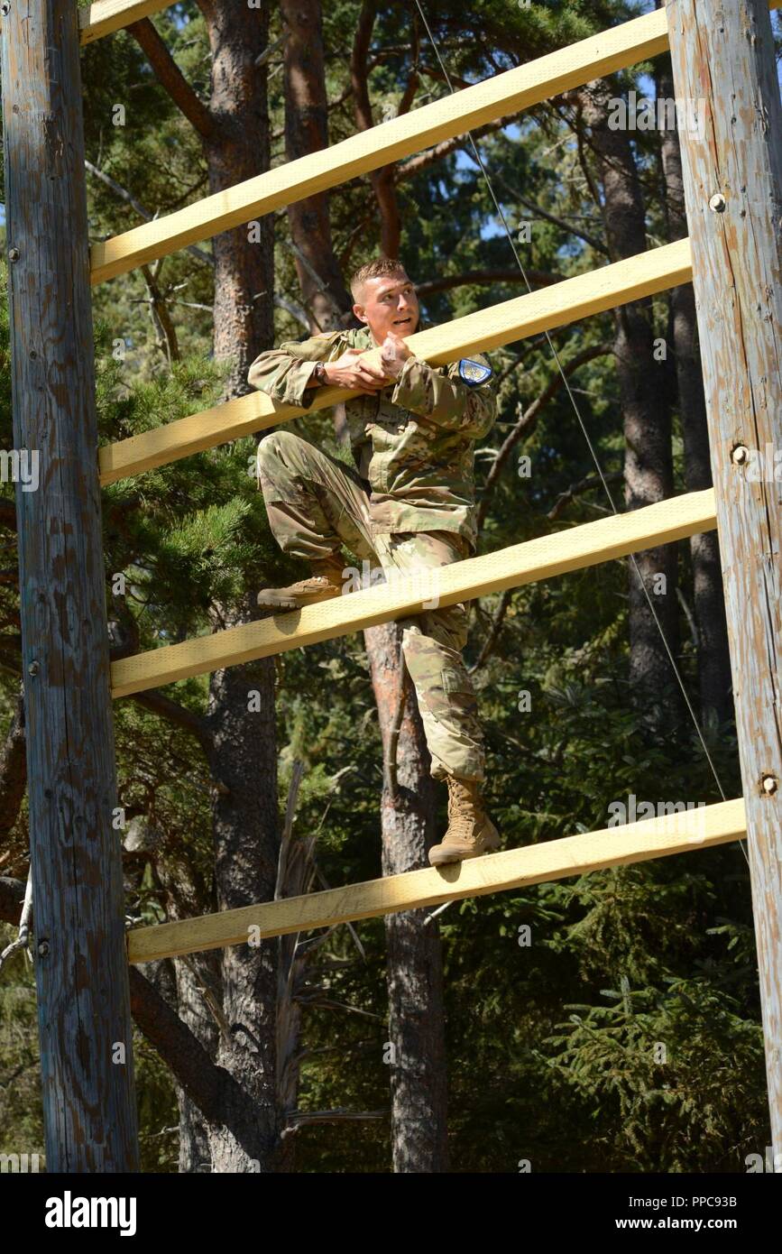 Oregon Army National Guard Spc. Edward Semanski, with Bravo Company ...