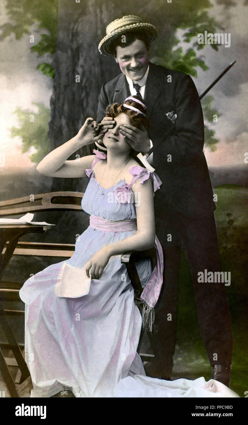 1910s couple hi-res stock photography and images - Alamy