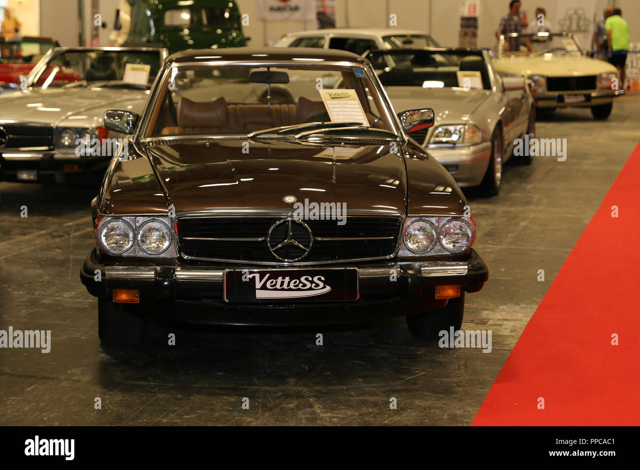 ISTANBUL, TURKEY - JULY 01, 2018: Mercedes display at Istanbul Classic ...