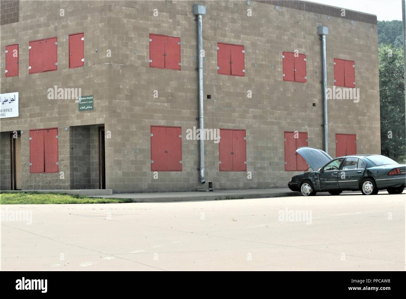 An exterior view of an area of the Fort McCoy Combined Arms Collective ...