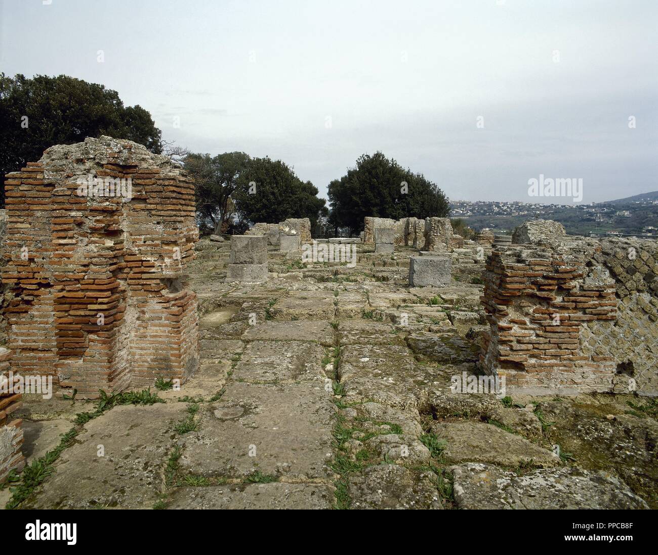 Magna Graecia. Acropolis of Cumae. Remains of the Temple of Apollo. 6th ...