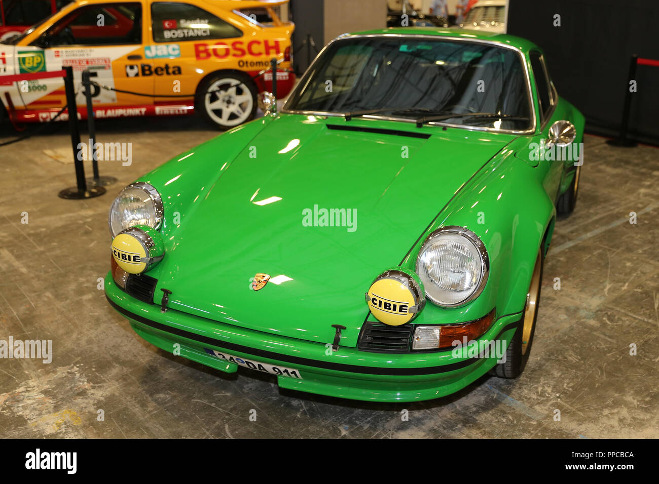 ISTANBUL, TURKEY - JULY 01, 2018: Porsche display at Istanbul Classic ...