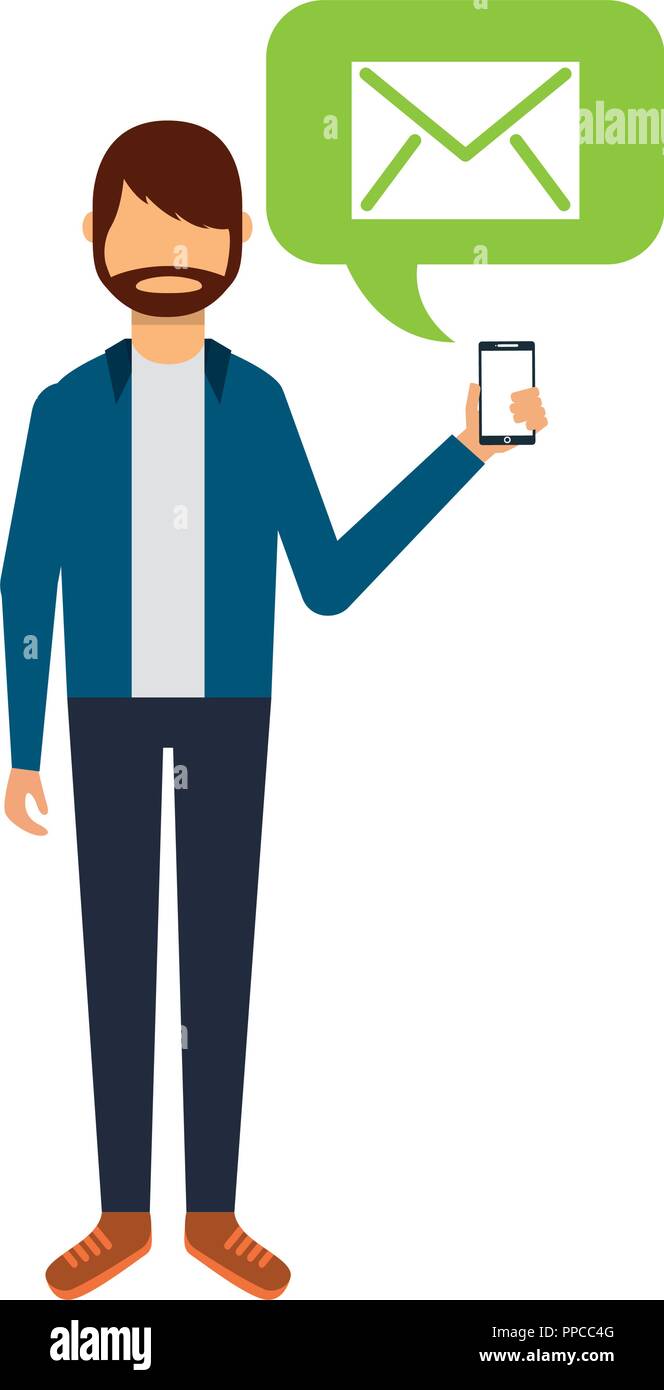 Email portrait Stock Vector Images - Alamy