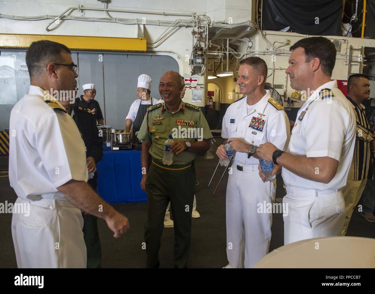 KINABALU (Aug. 20, 2018) – U.S. Navy Capt. Brian Mutty, commanding ...