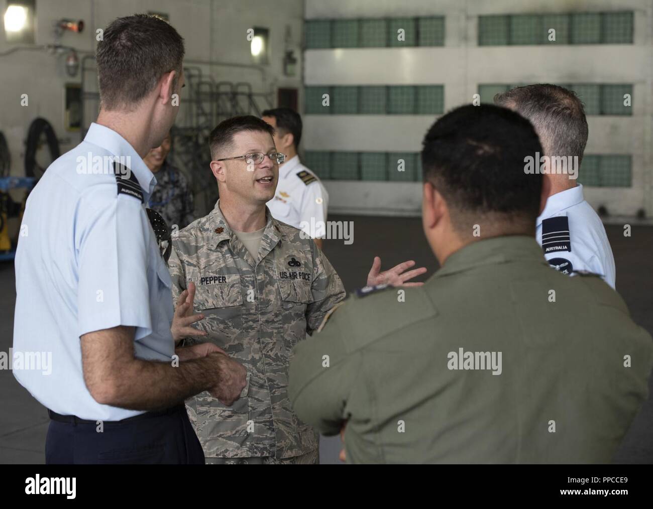 U.S. Air Force Maj. Michael Pepper, Pacific Air Forces logistics ...