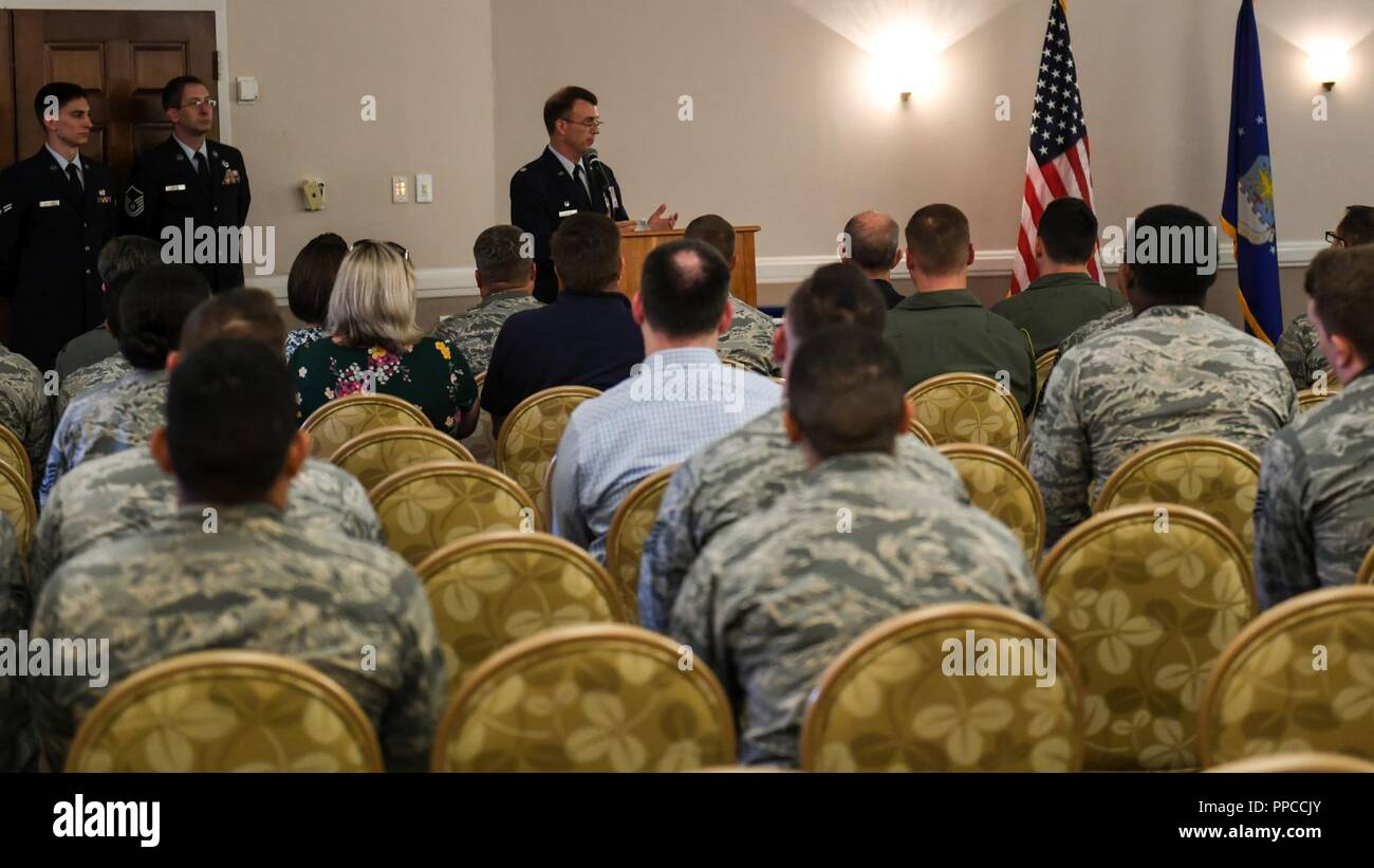 Lt. Col. James Austin, 608th Air Communication Squadron commander ...