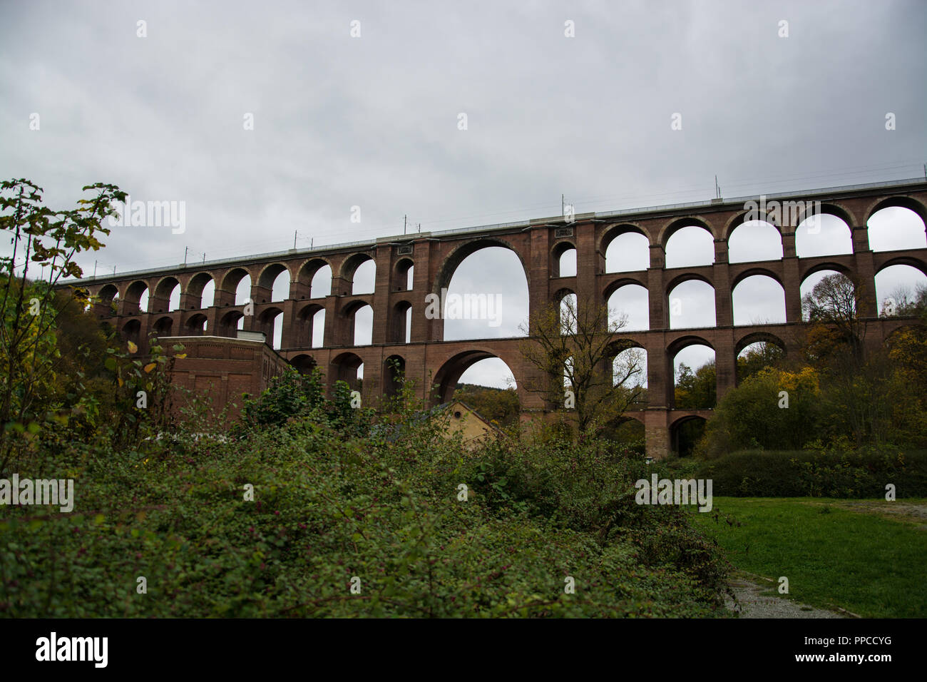 The Goeltzsch Viaduct, German Goeltzschtal bridge, is a railway bridge ...