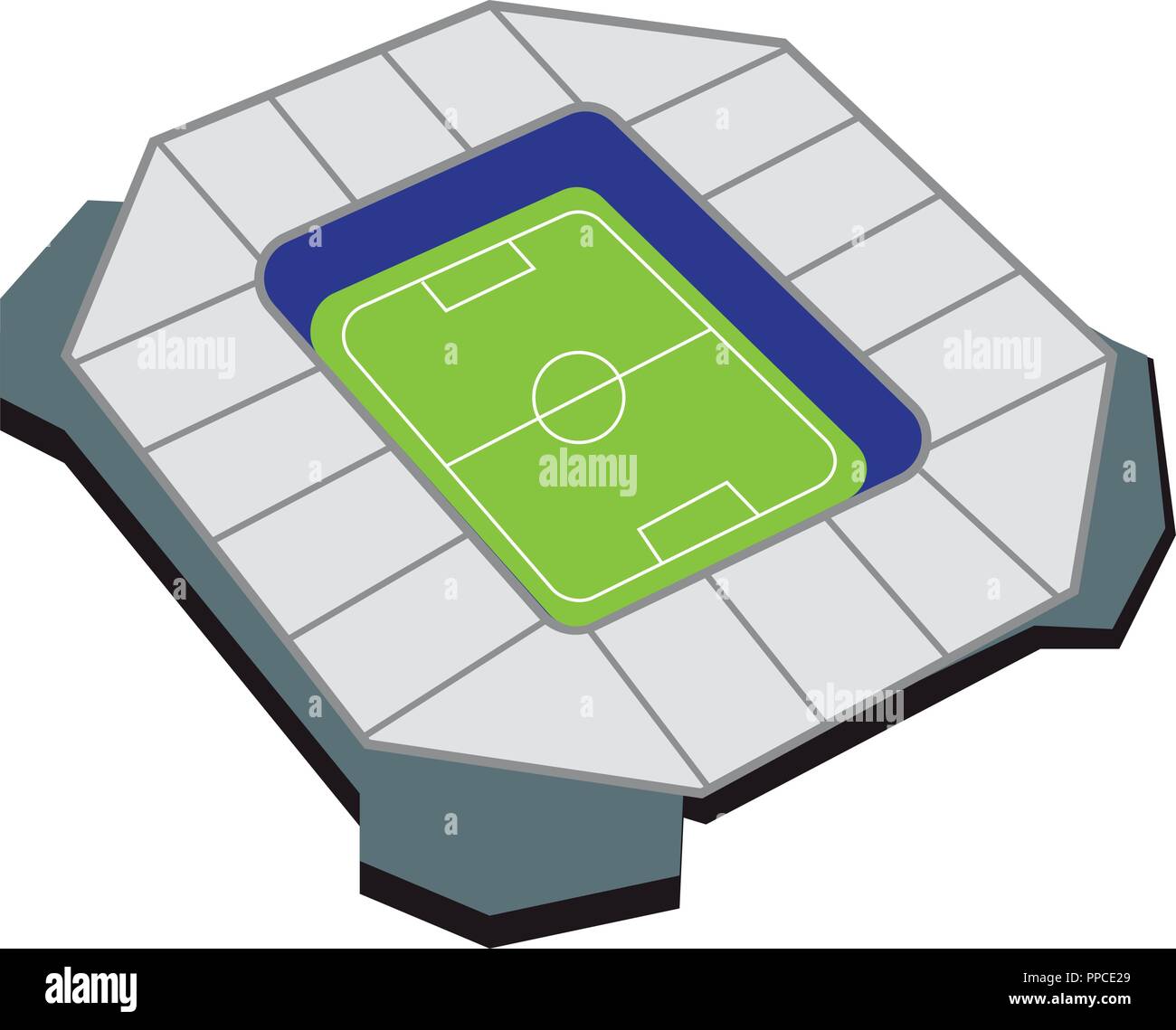 Isolated soccer stadium Stock Vector Image & Art - Alamy