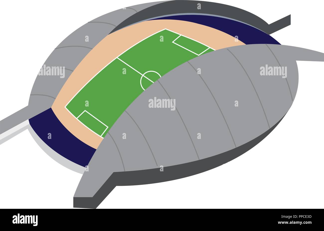 Isolated soccer stadium Stock Vector Image & Art - Alamy