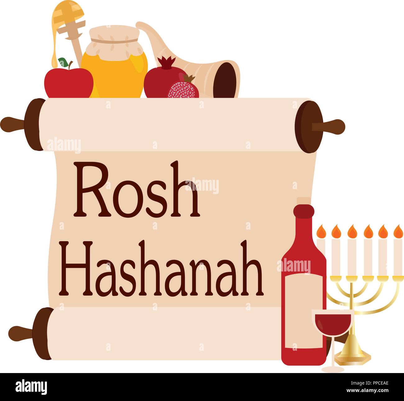 rosh hashanah background Stock Vector Image & Art - Alamy