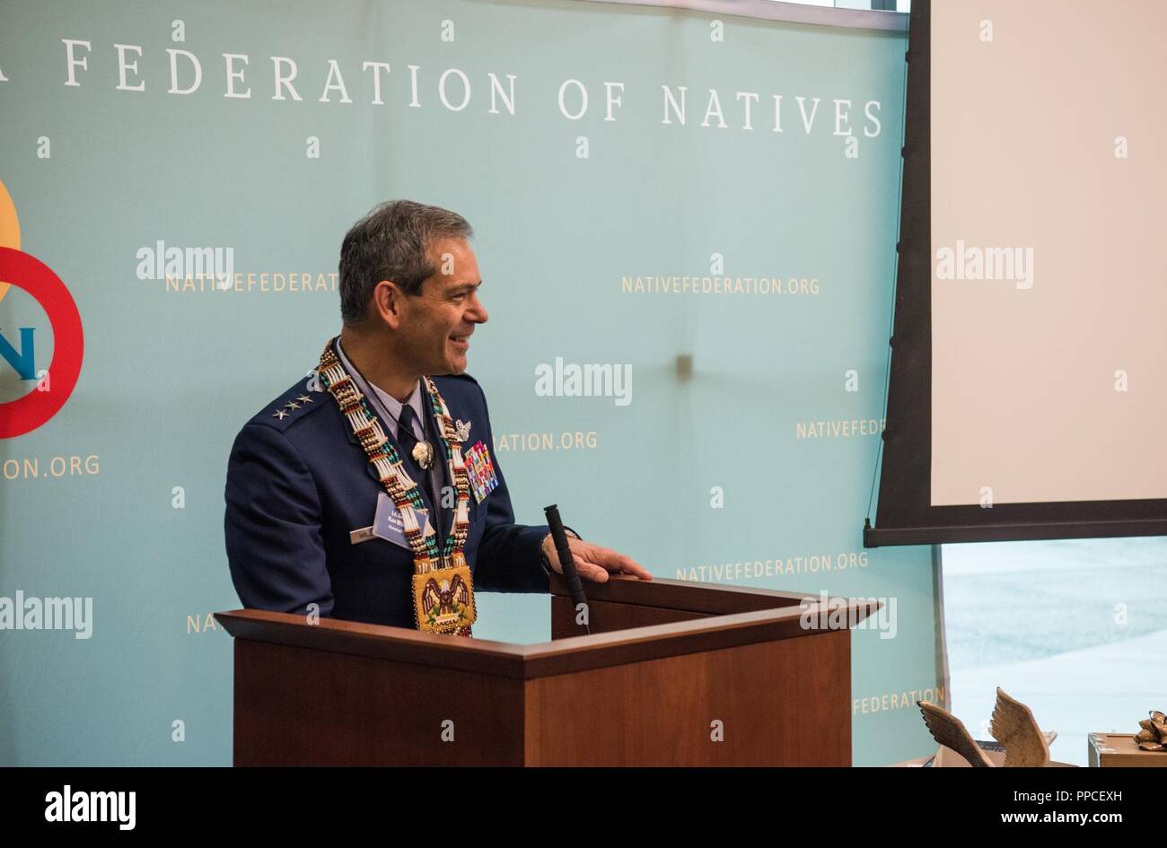 U.S. Air Force Lt. Gen. Ken Wilsbach, commander of Alaskan NORAD Region ...