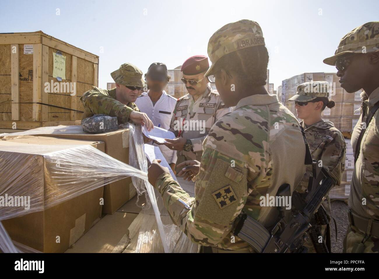 Australian army Lt. Col. Justin Bywater, Commanding Officer of Task ...