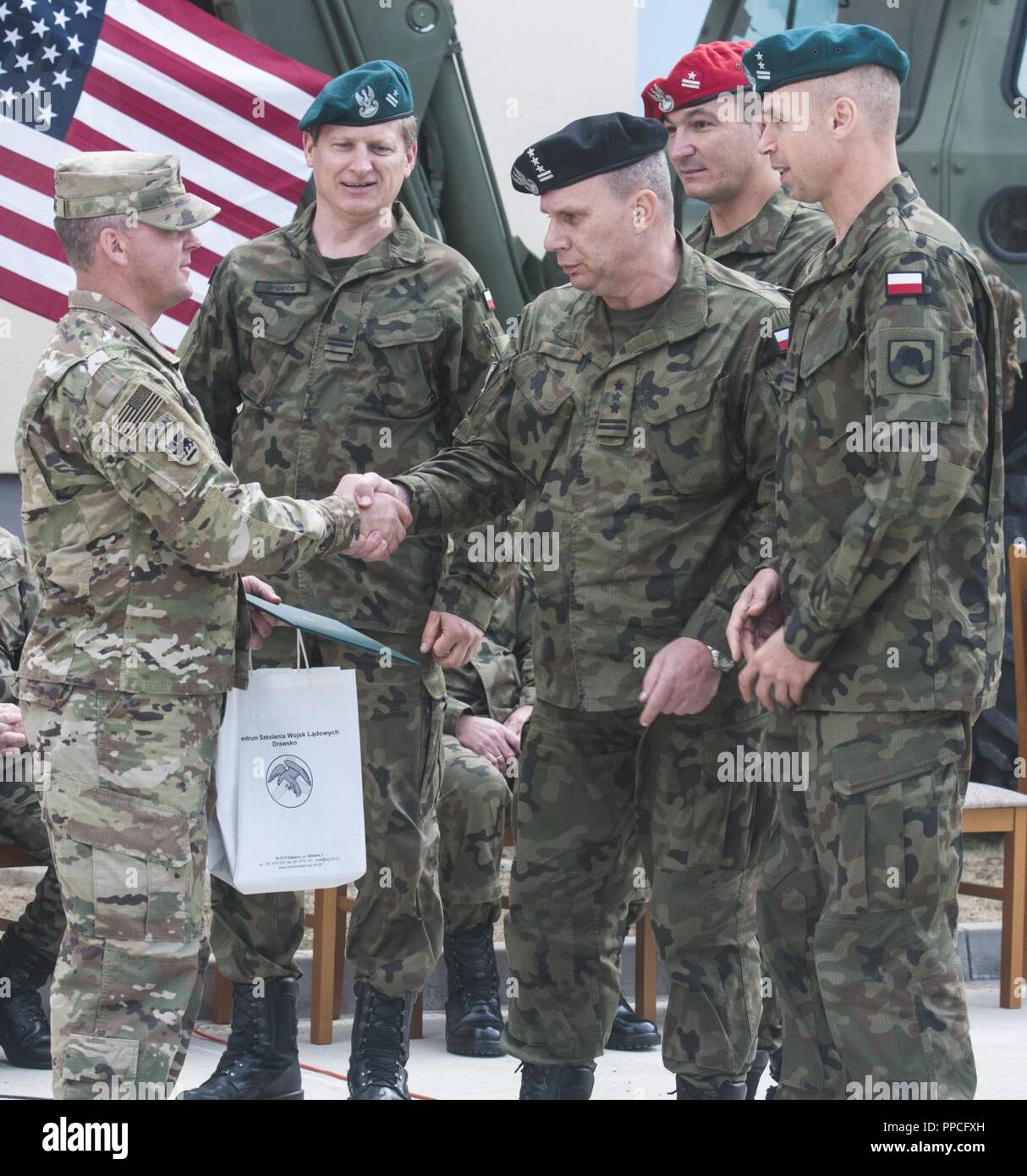 Polish army Col. Marek Gmurski, the commander of the 5th Engineer ...