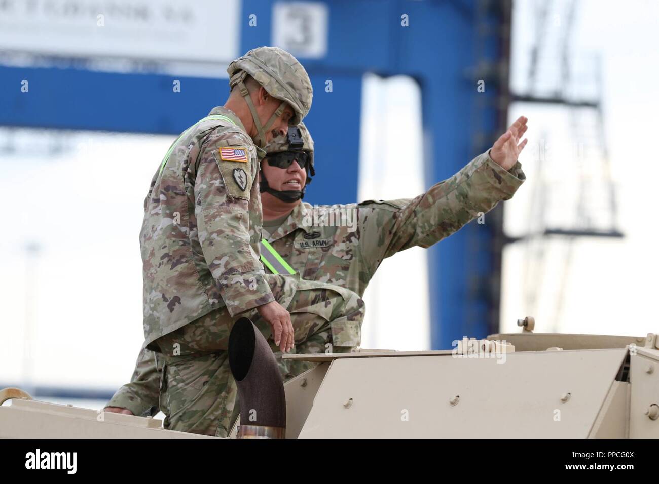 A Solder with the 2nd Squadron, 278th Armored Cavalry Regiment, a ...
