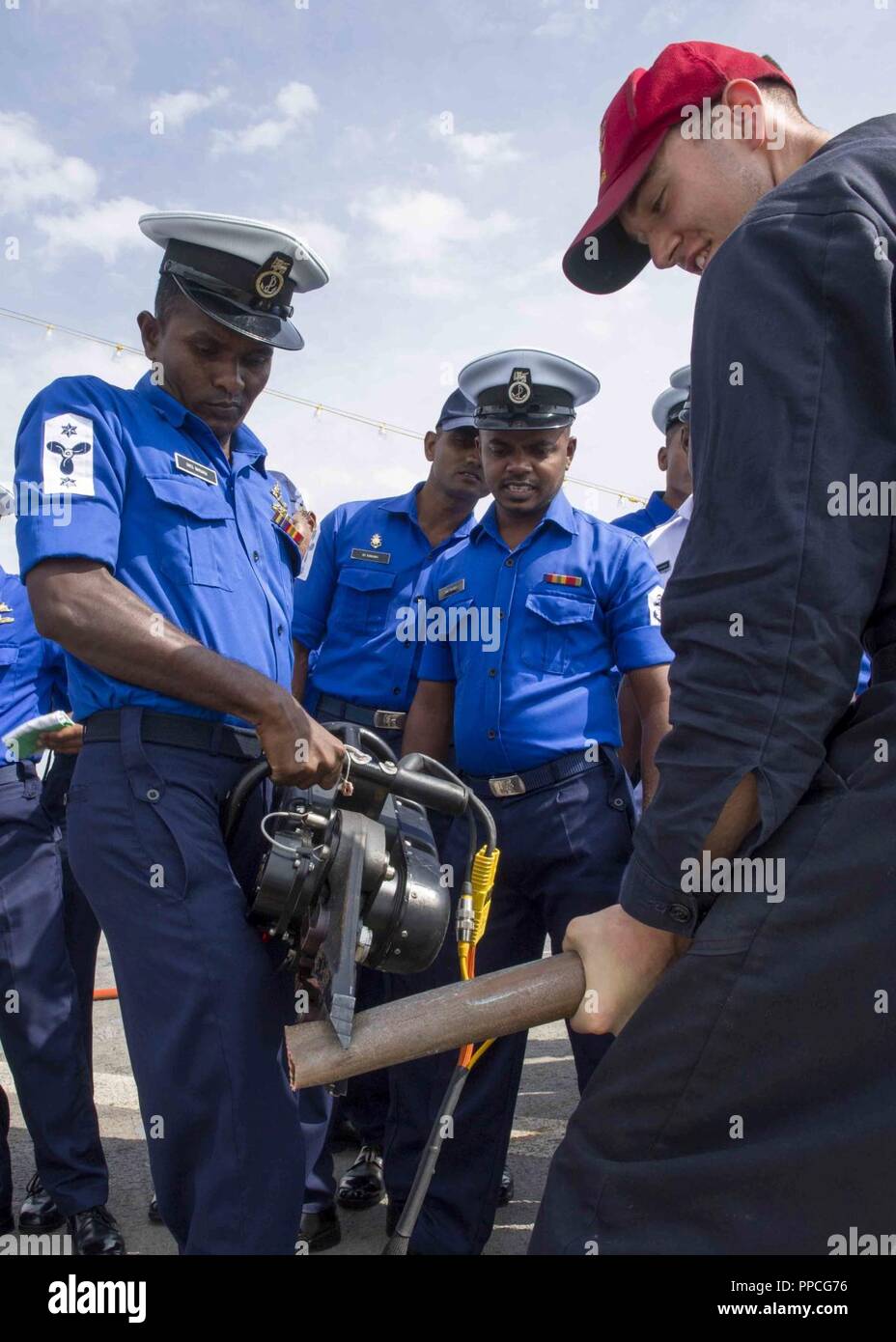TRINCOMALEE, SRI LANKA (August 26, 2018) Damage Controlman 3rd Class ...