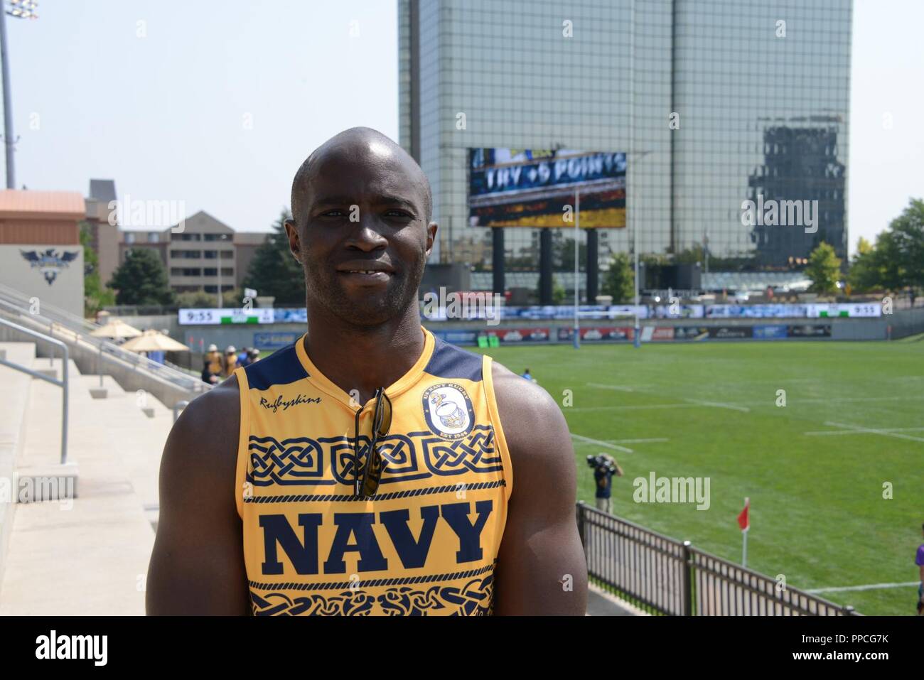 GLENDALE, Colo. – Navy Hospital Corpsman Cyprian Shimenga of Portsmouth ...