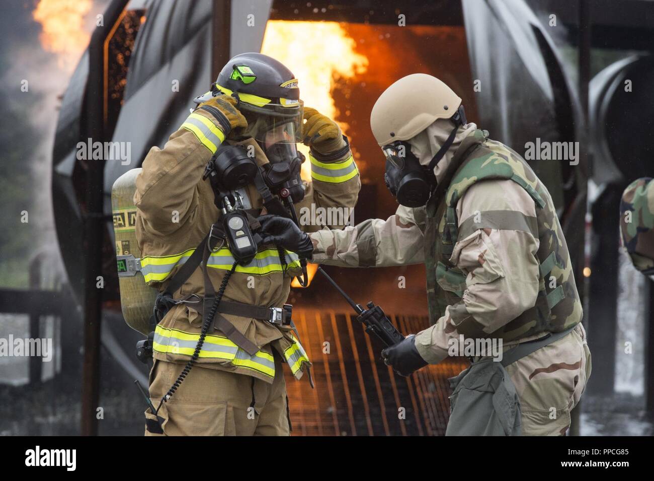Firefighting safety inspection hi-res stock photography and images - Alamy