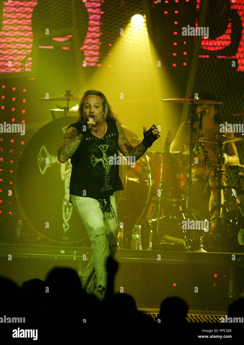 Vince Neil with Motley Crue performs in concert at the Seminole Hard ...