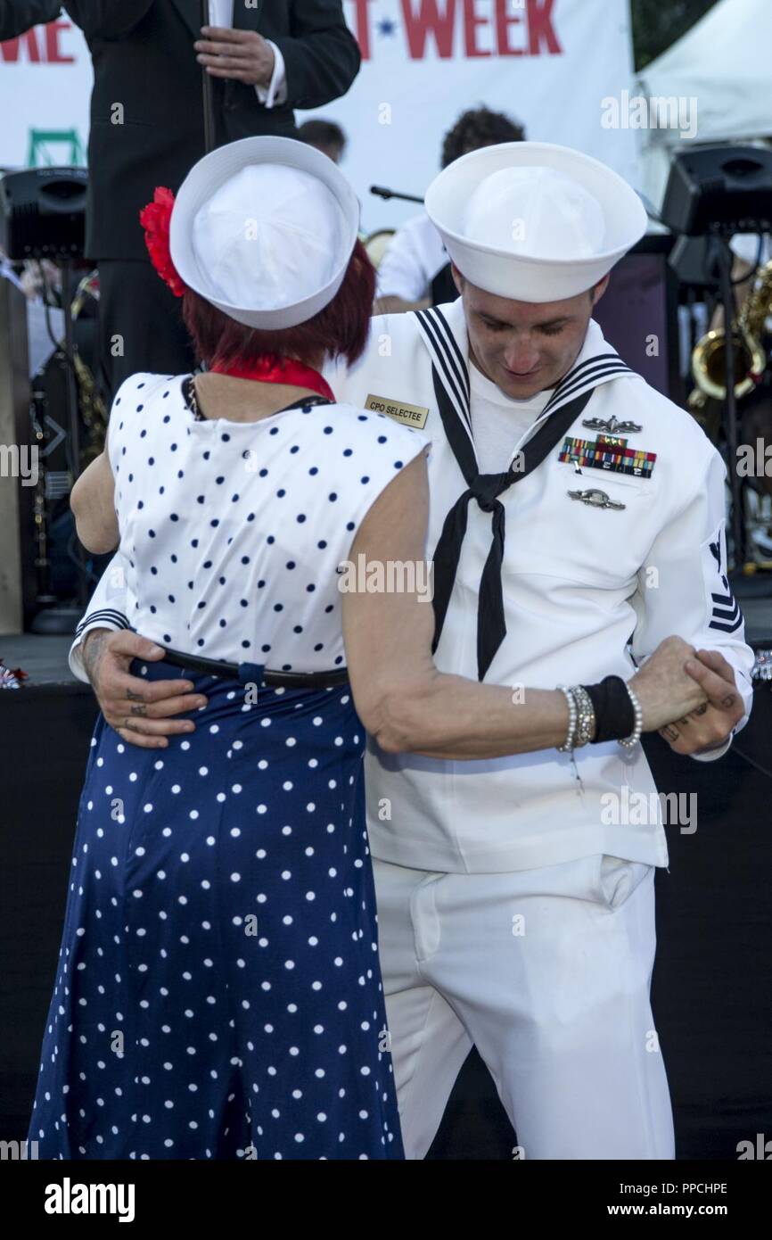 U.S. Navy Petty Officer First Class Joshua Garza, a mineman aboard USS ...