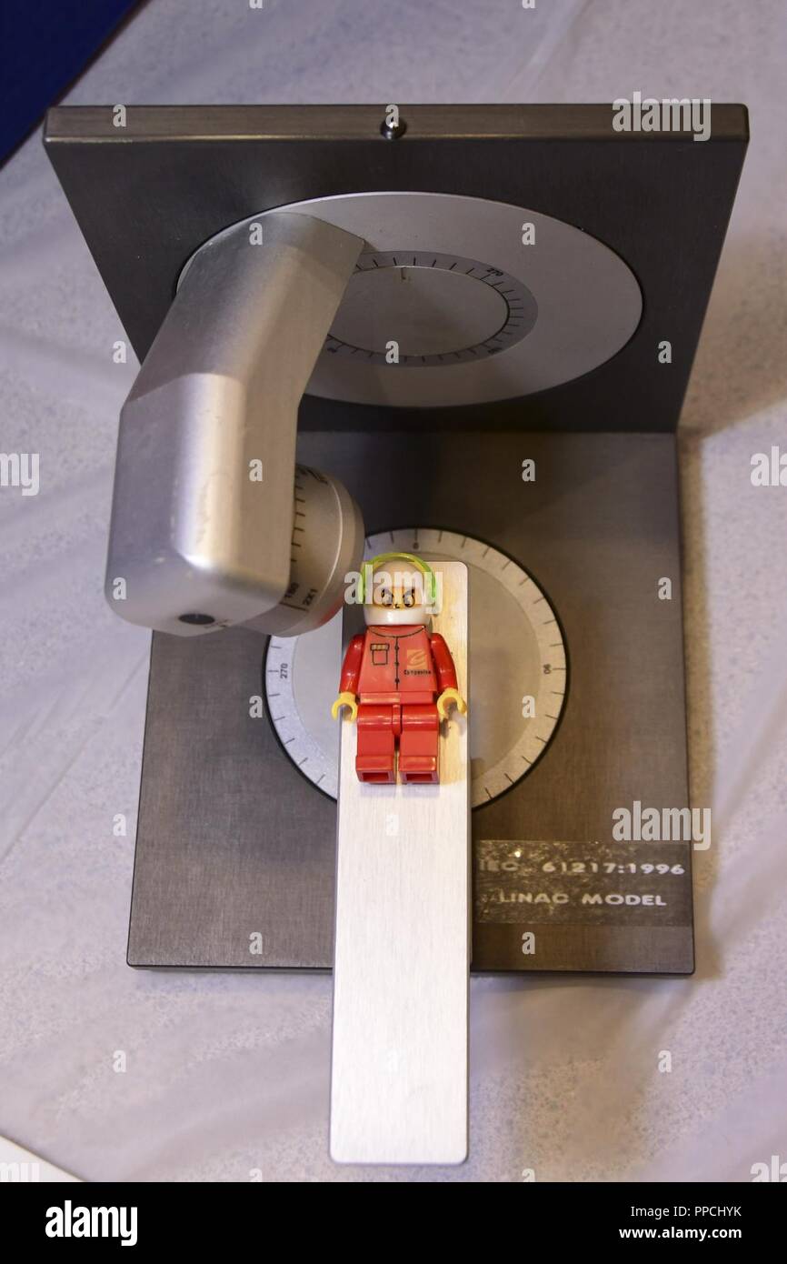 A lego display representing how radiation treatment is performed Stock ...