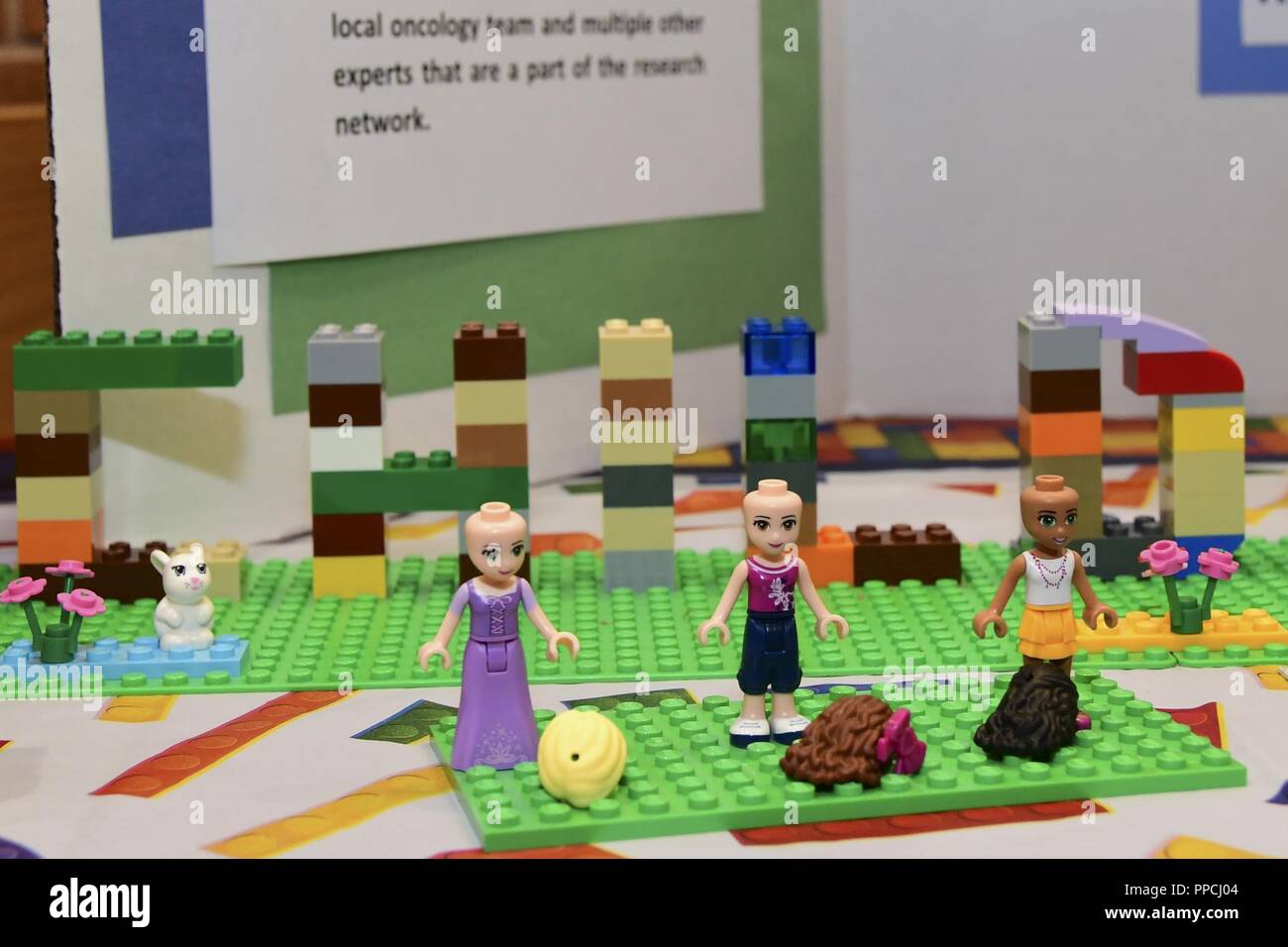 Staff members from the Pediatric Hematology/Oncology Clinic set up a ...