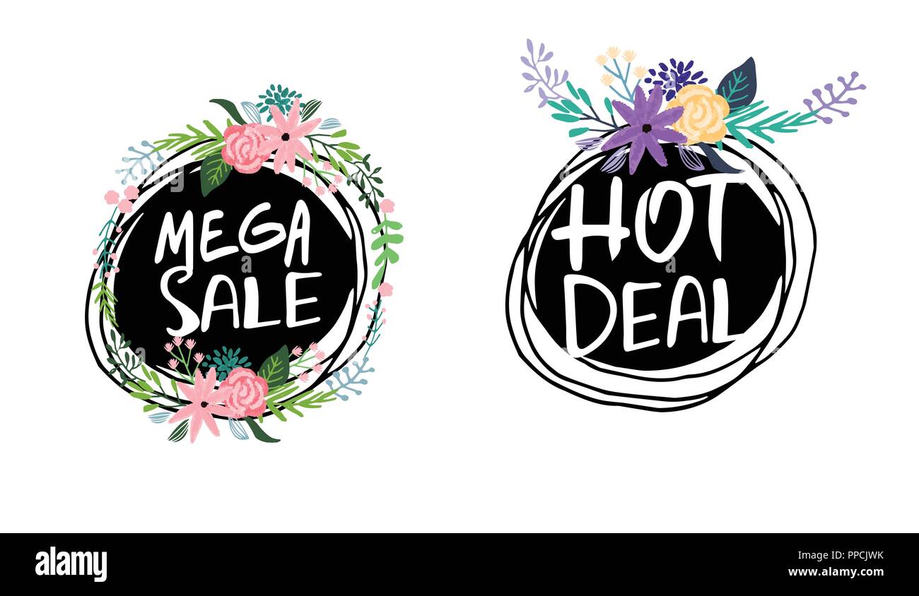 Sale. Hand drawn word tag Stock Vector Image & Art - Alamy