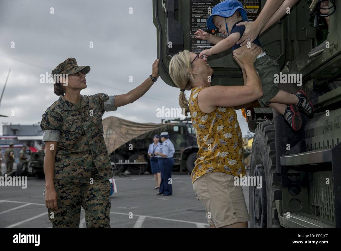 U.S. Marine Corps Lance Cpl. Crystal Quiroz, a motor vehicle operator ...