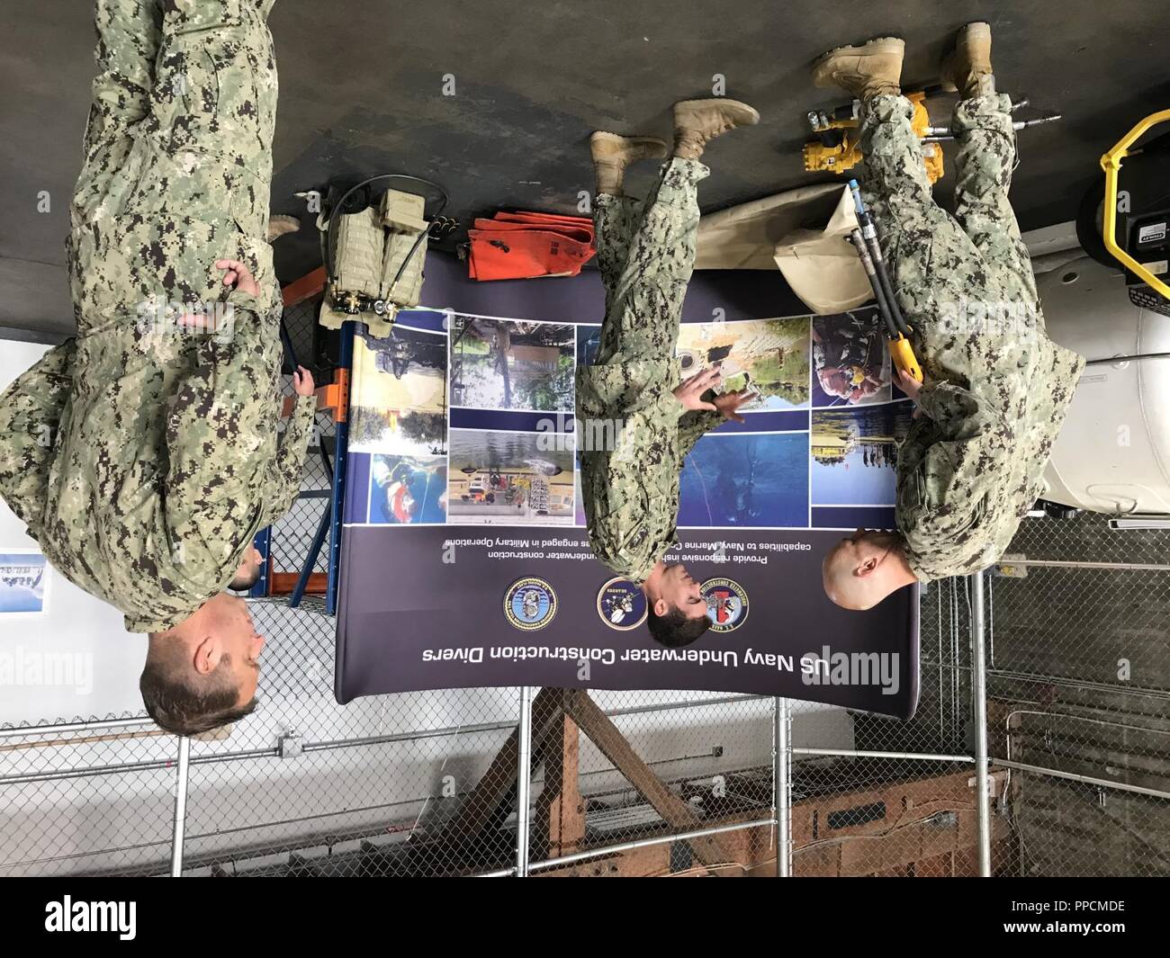 U.S. Navy Construction Mechanic Second Class Ryan Filo, assigned to ...