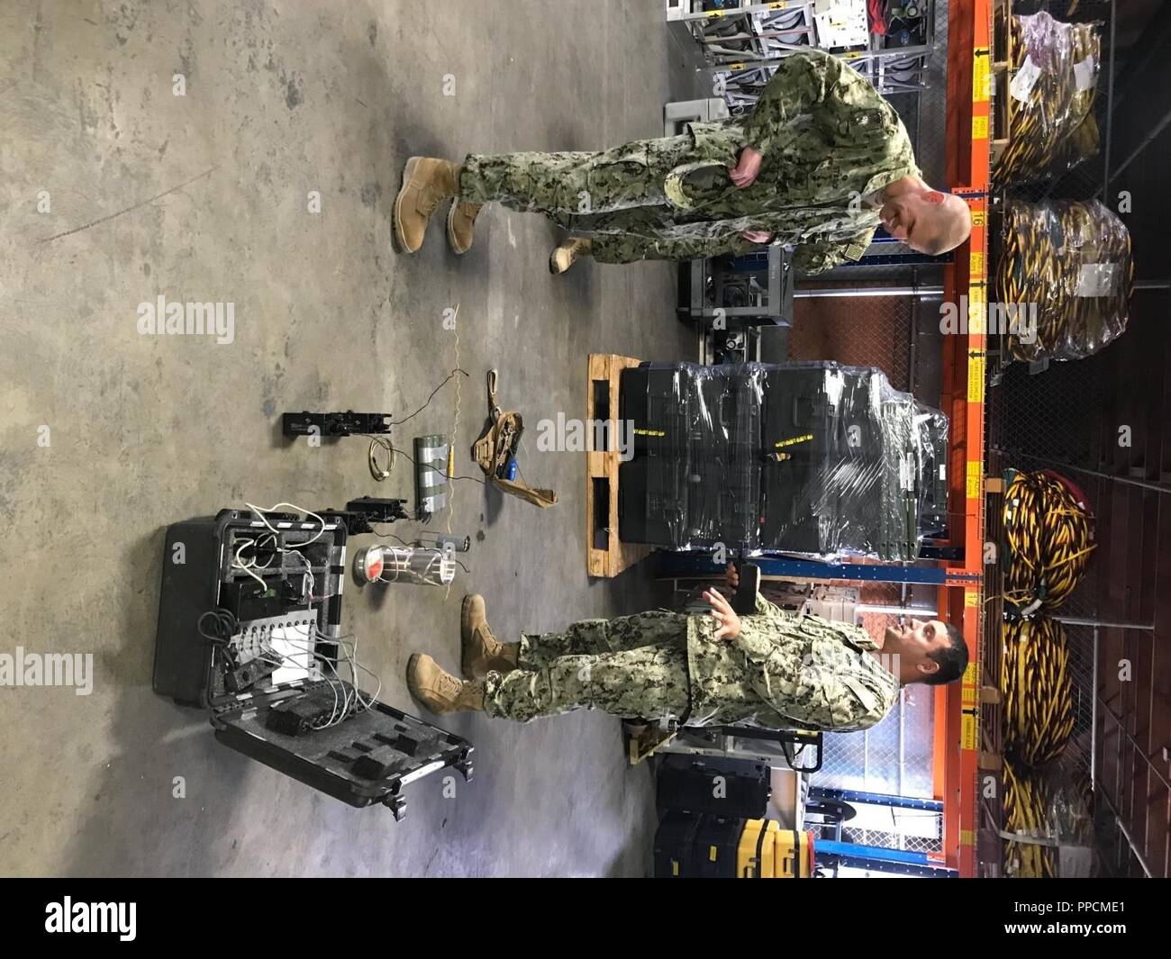 U.S. Navy Construction Electrician Chief Petty Officer Daniel Luberto ...