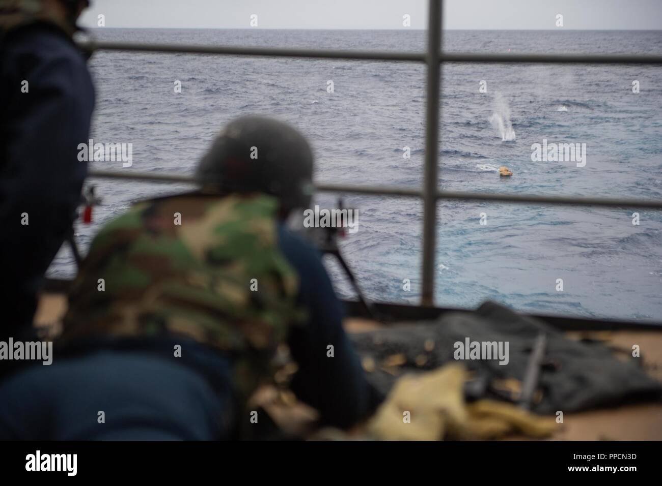PACIFIC OCEAN (Sept. 2, 2018) Master-at-Arms Seaman Jordan Steffen ...