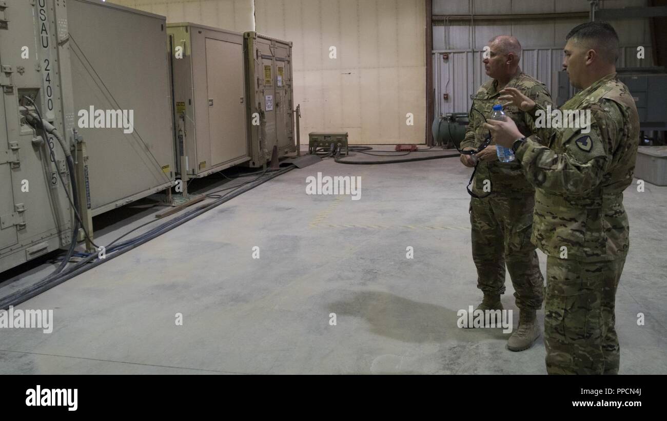 U.S. Army Capt. Joshua Paille, commander of Headquarters and ...