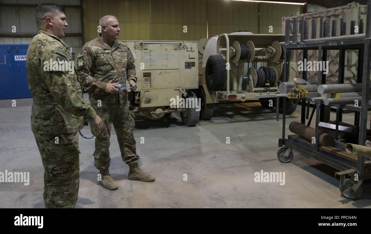 U.S. Army Capt. Joshua Paille, commander of Headquarters and ...