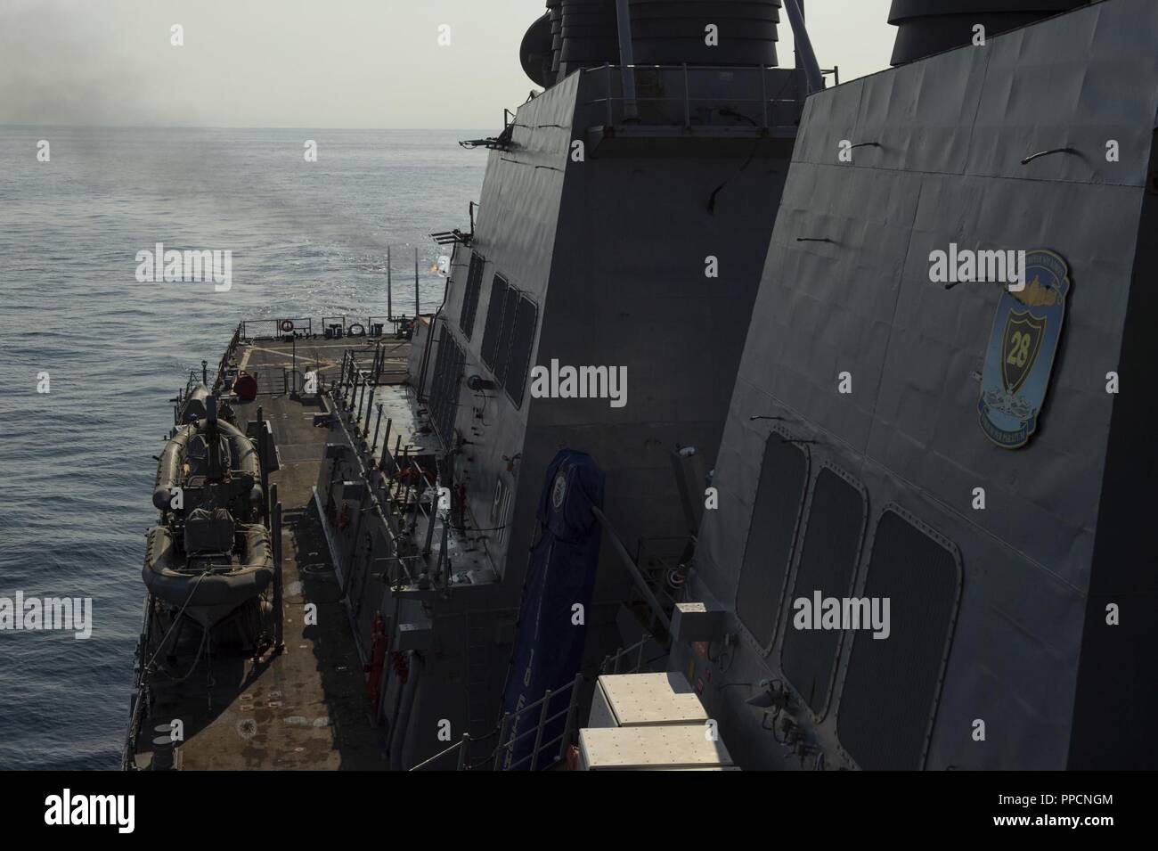Uss abraham lincoln fires ciws hi-res stock photography and images - Alamy