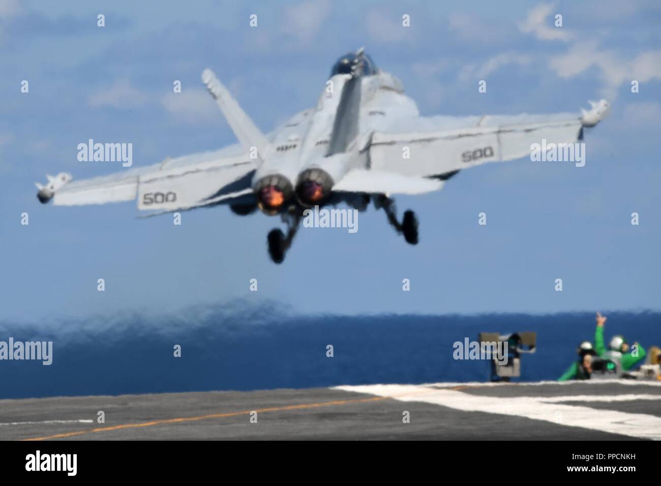 ATLANTIC OCEAN (Sept. 3, 2018) An EA-18G Growler assigned to the Rooks ...