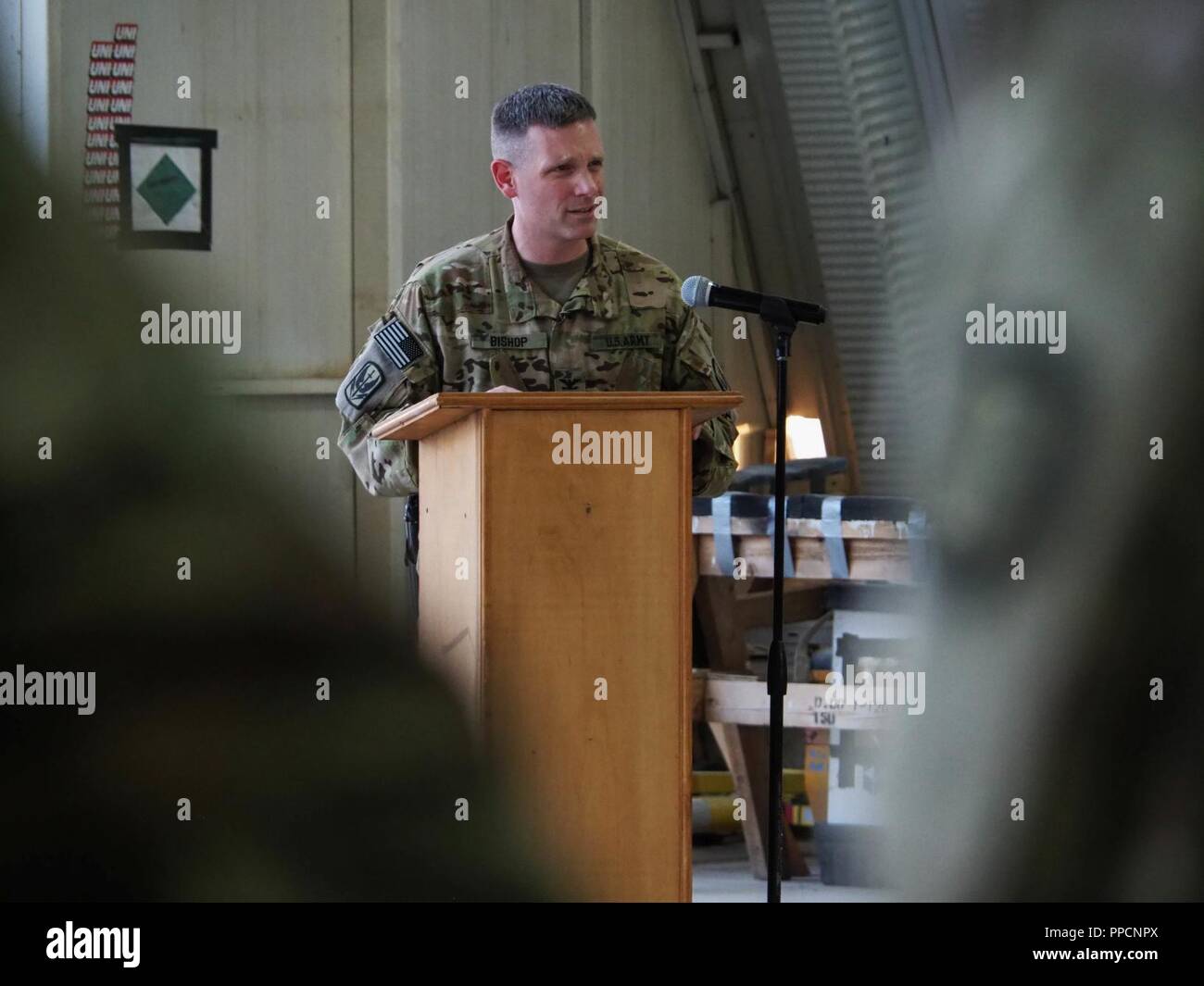 U.S. Army National Guard Col. Joseph Bishop, commander of the 449th ...