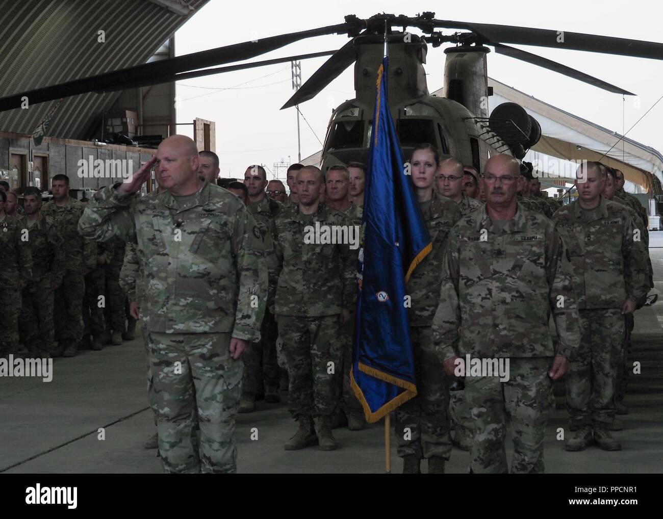 U.S. Army National Guard Lt. Col. Charles Koon, commander of the 2 ...