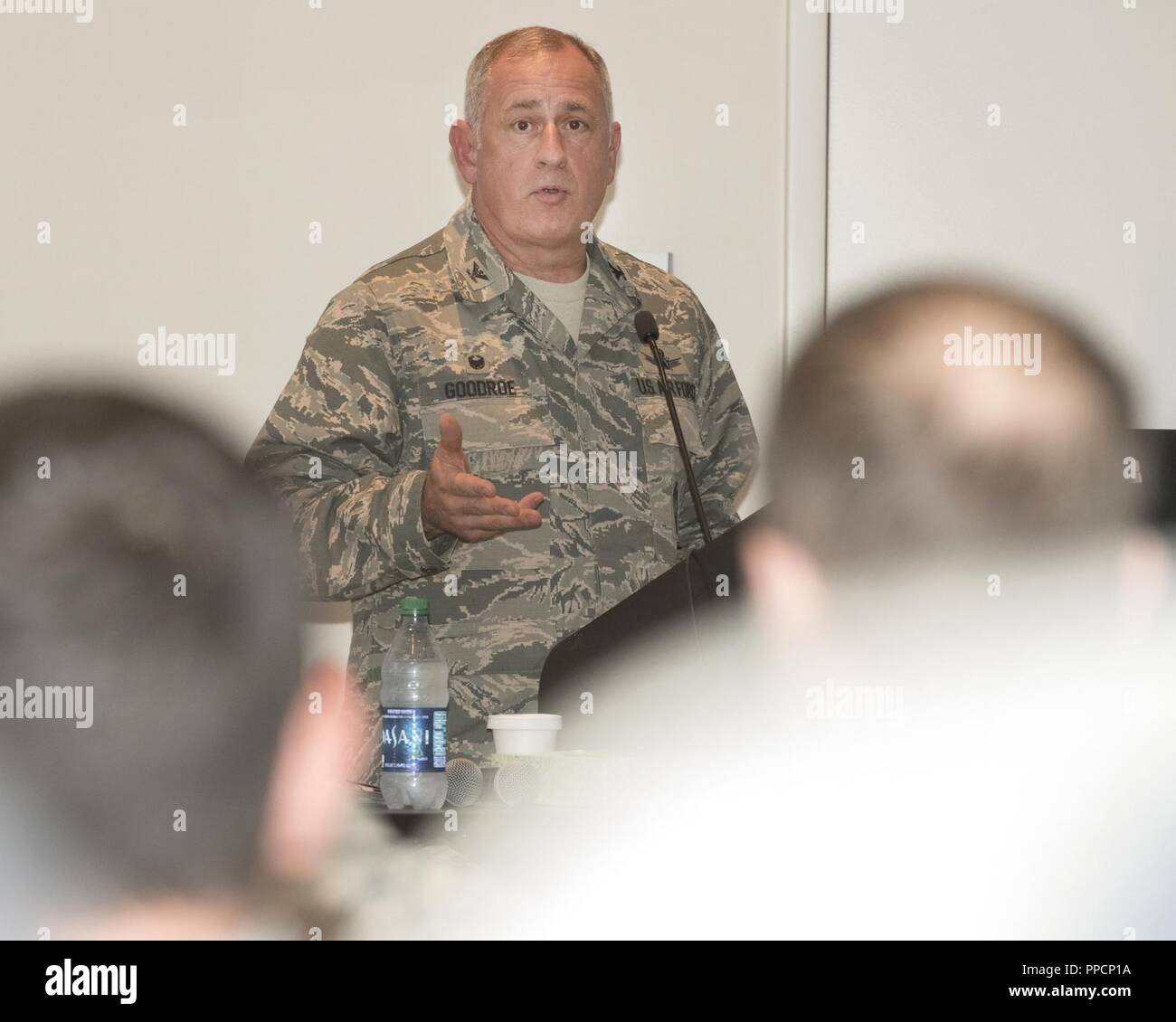 U.S. Air Force Col. Tim Goodroe, 360th Recruiting Group commander ...