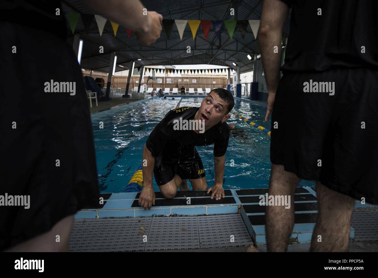 A U.S. Army Soldier assigned to the 10th Mountain Division, completes ...