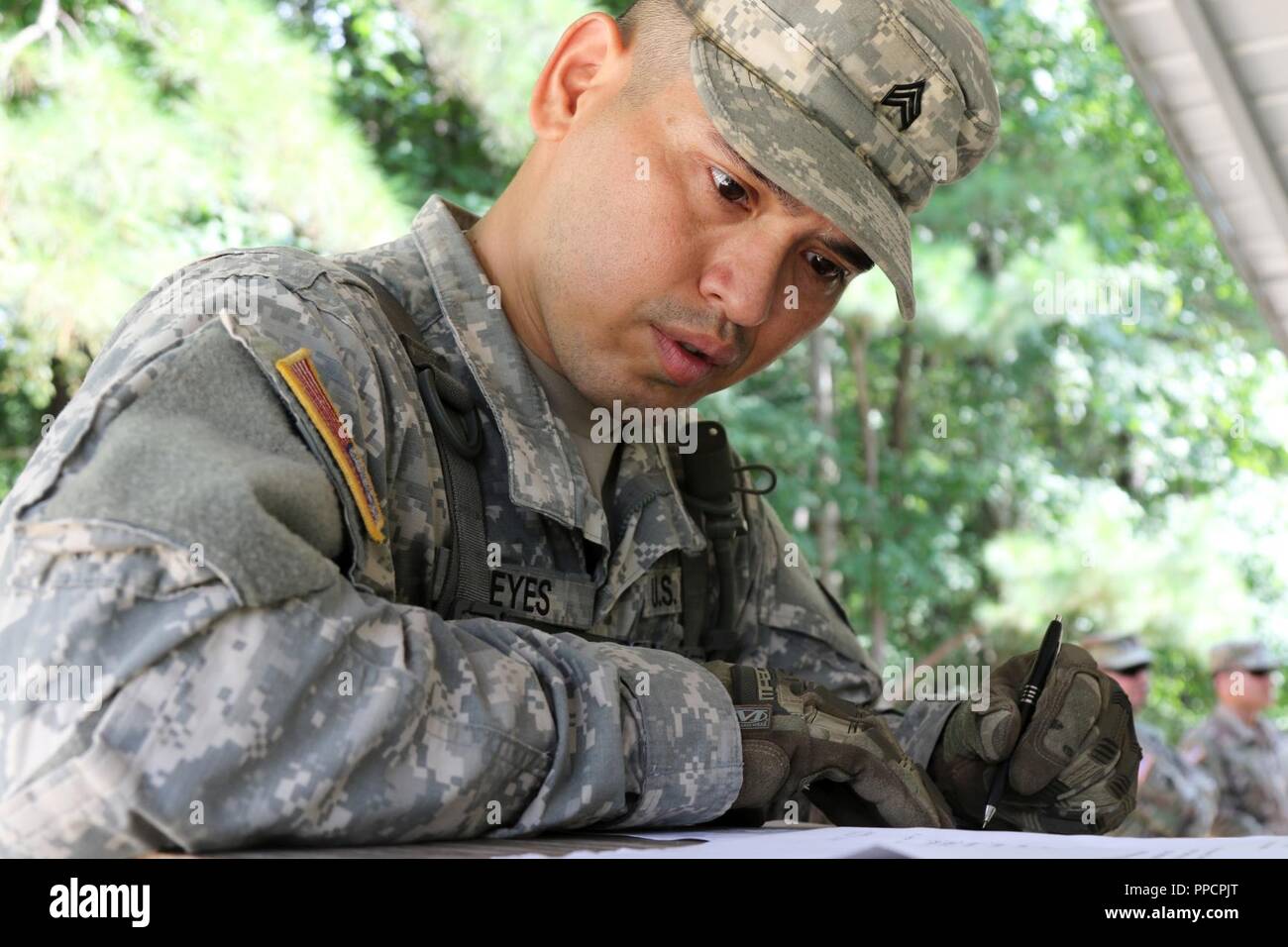 U.S. Army Sgt. Frank C. Reyes of Talofofo, Guam, a squad leader with ...
