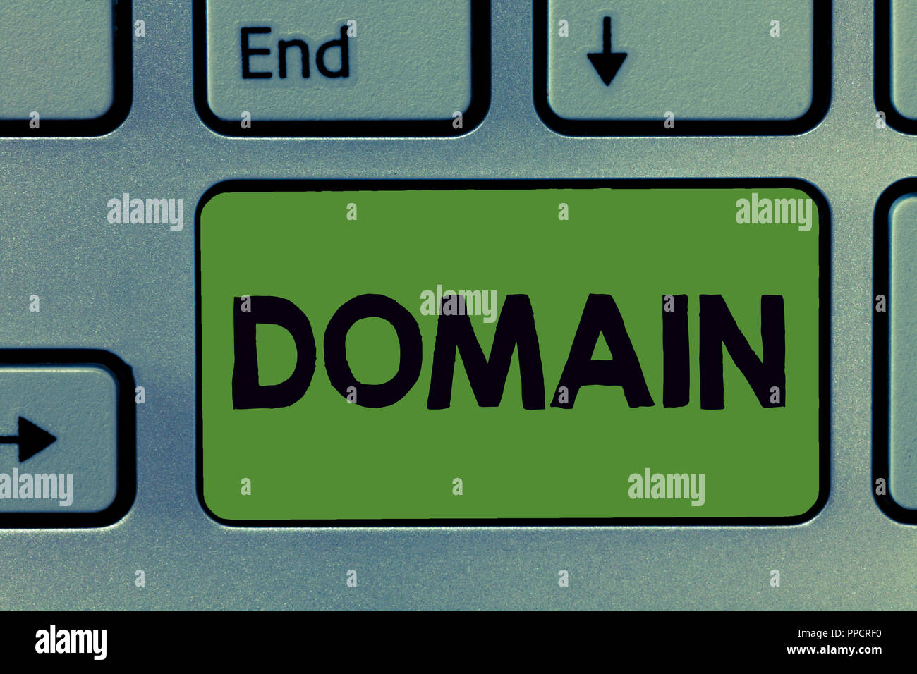 Text sign showing Domain. Conceptual photo distinct subset of Internet ...