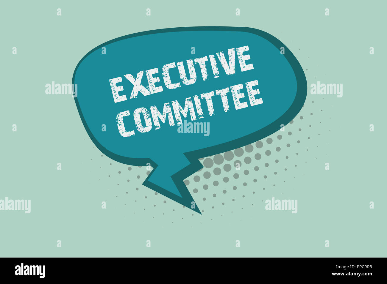 Handwriting text writing Executive Committee. Concept meaning Group of ...