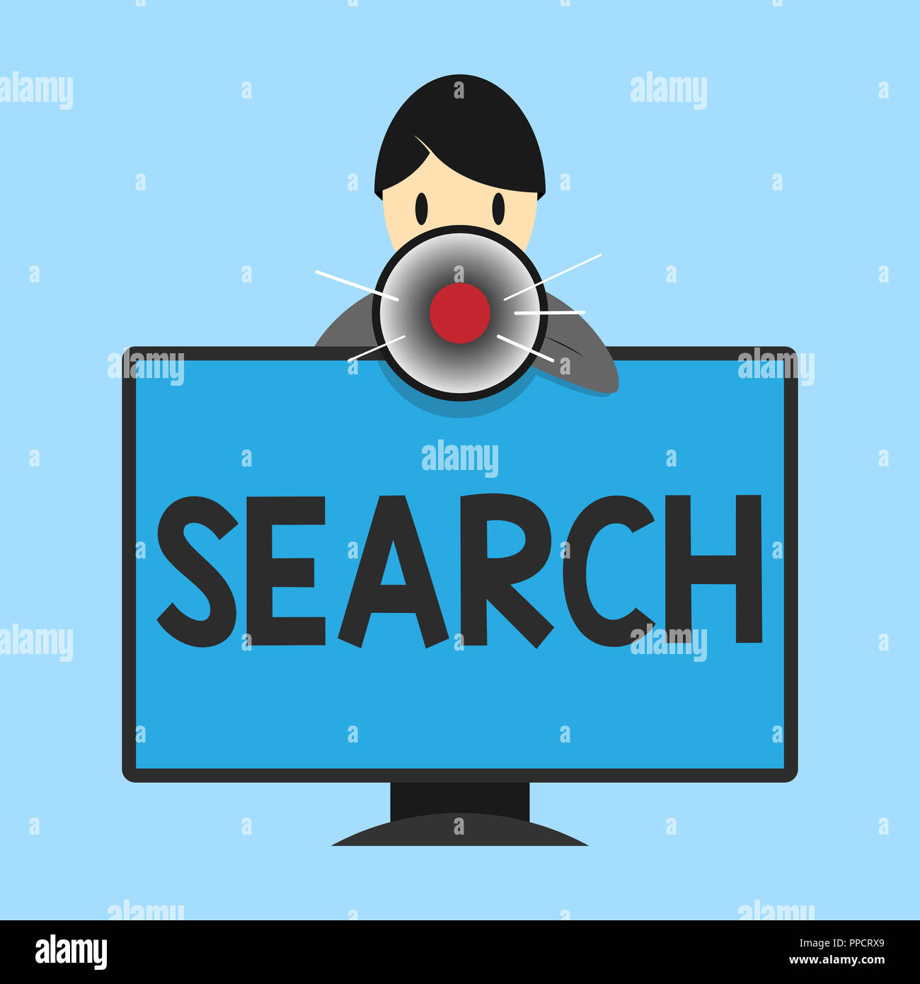 Word writing text Search. Business concept for try to find something by ...